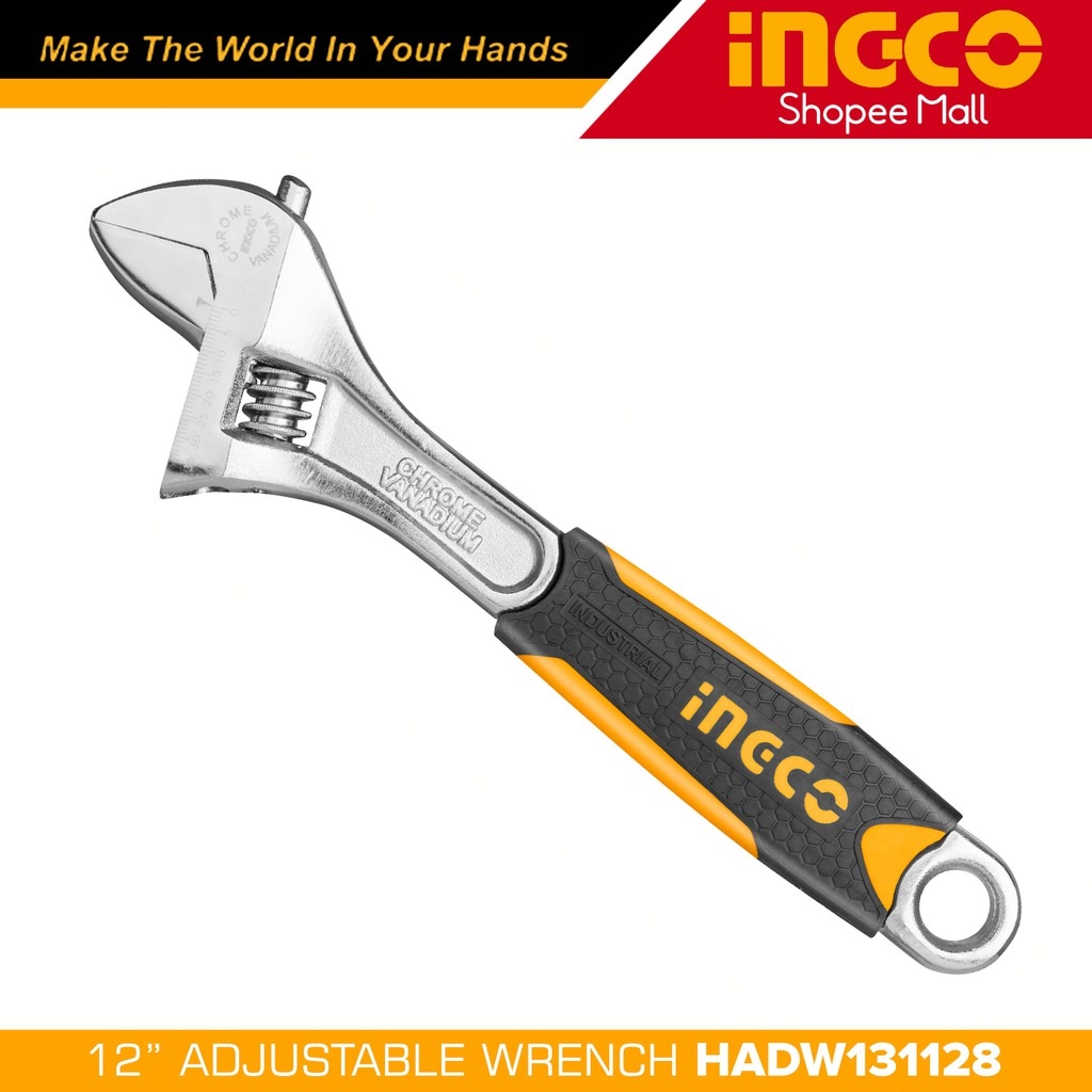 Ingco Heavy Duty Adjustable Wrench / Katala Enlarge Open Multifunction Spanner HT-SS | Lazada PH