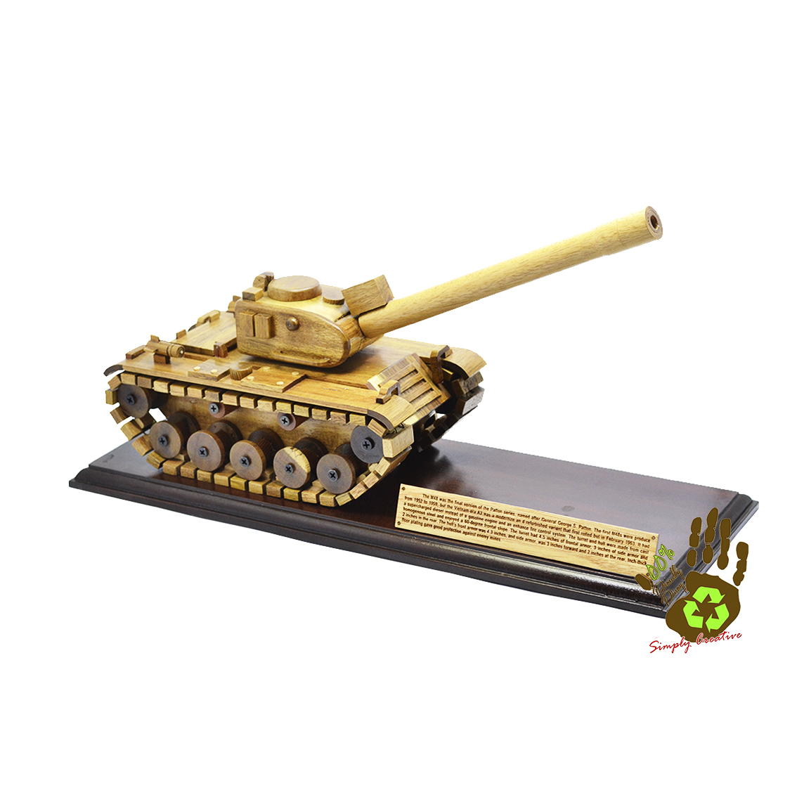 Simply Creative Wooden Miniature Military Tank | Lazada PH