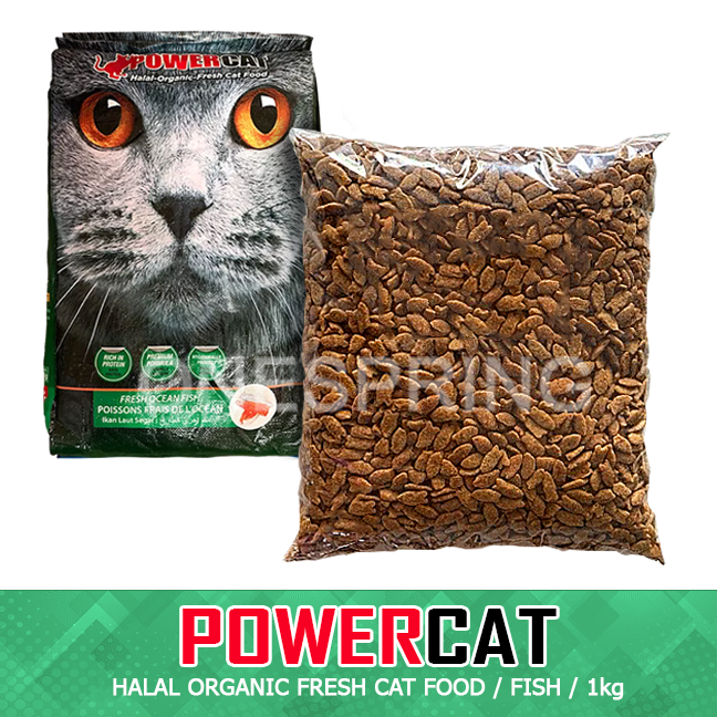 PowerCat HALAL Organic Fresh OCEAN FISH Cat Food 1kg | Lazada PH
