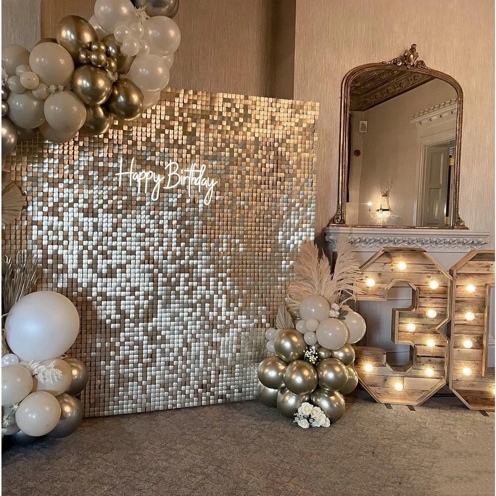 2Meters Foil Curtain Backdrops Birthday Party Decorations Sequin Wall ...