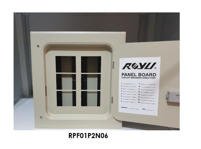 -EASYLITE-ROYU ALL-METAL PANEL BOX FLUSH TYPE 6 BRANCHES (RPF01P2N06 ...