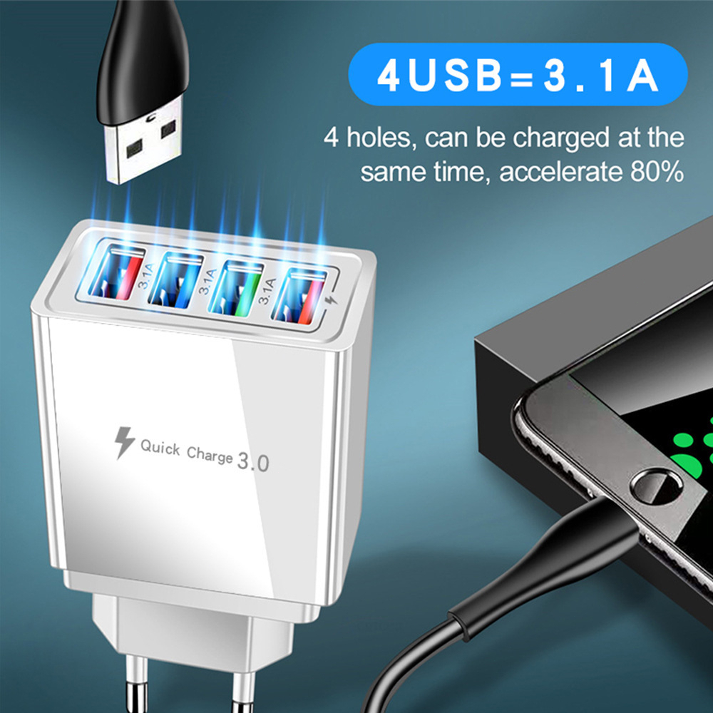 Fast Charging Multiport USB Charger 5V2A Dual Port Android C 5V3A Charge HeadUniversal Mobile ...