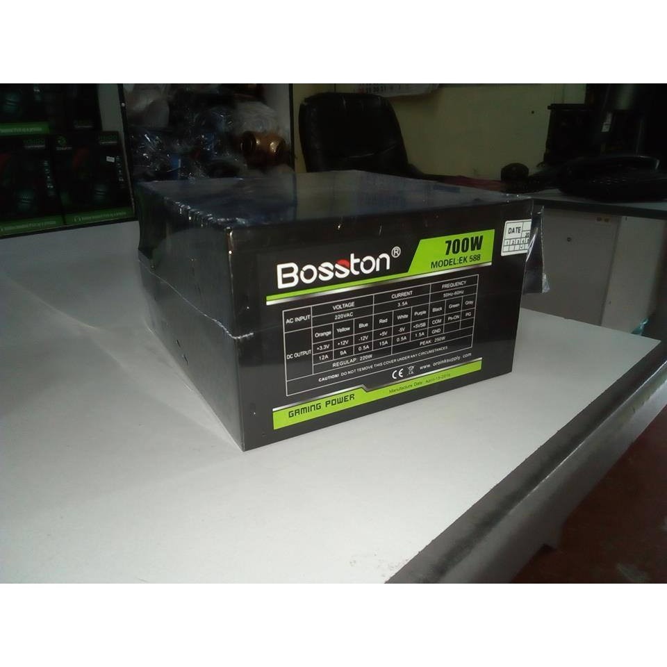 BOSSTON 700w BIG FAN With 6 PIN PSU COMPUTER DESKTOP CPU POWER SUPPLY ...