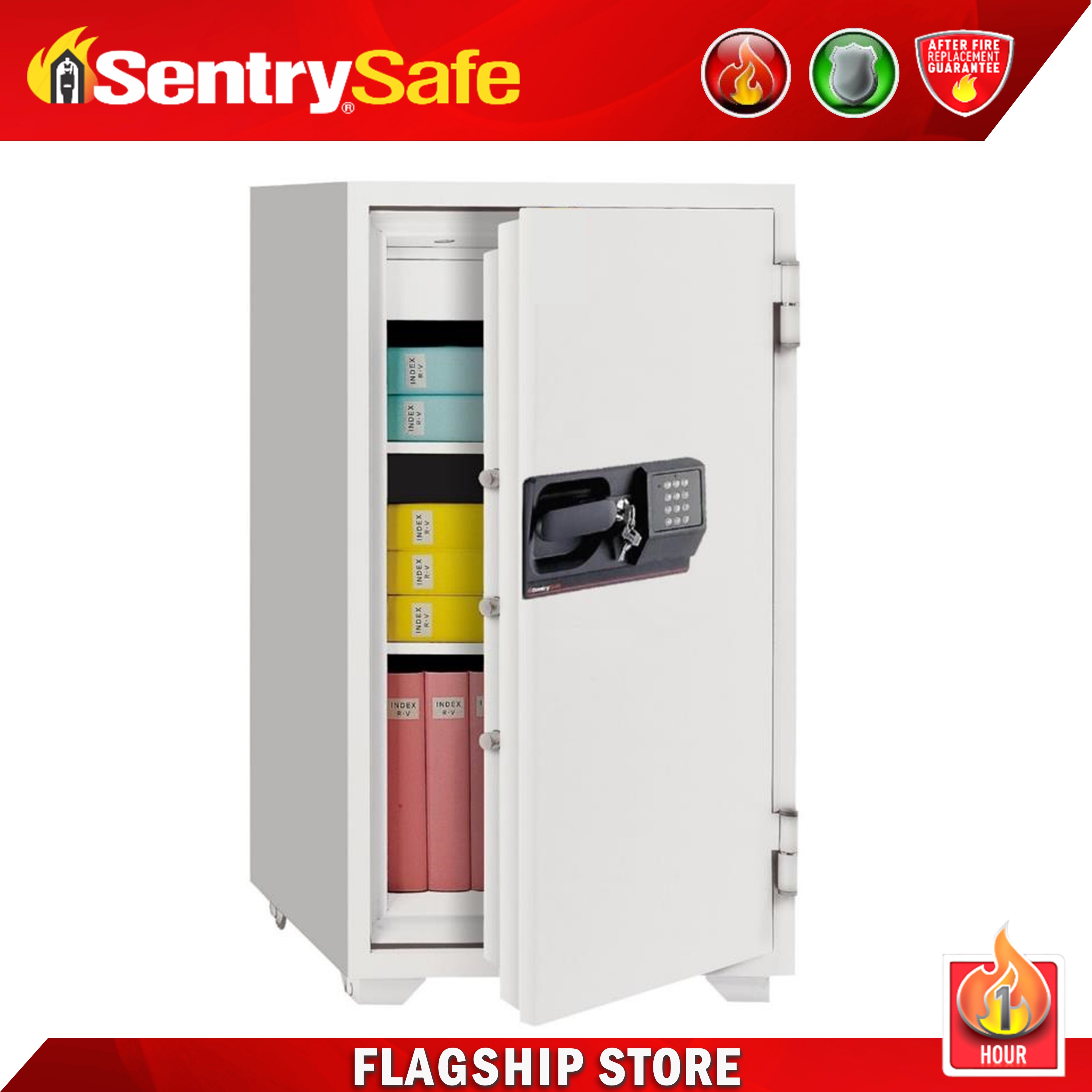 SENTRY SAFE S8771 1-Hour Fire + Security Protection 3XLarge+ Commercial ...