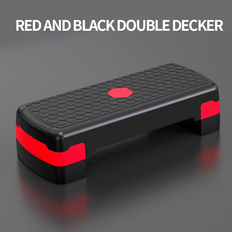 Aerobic Step Board Fitness Exercise Stepper Steps w/ Height Adjustment ...