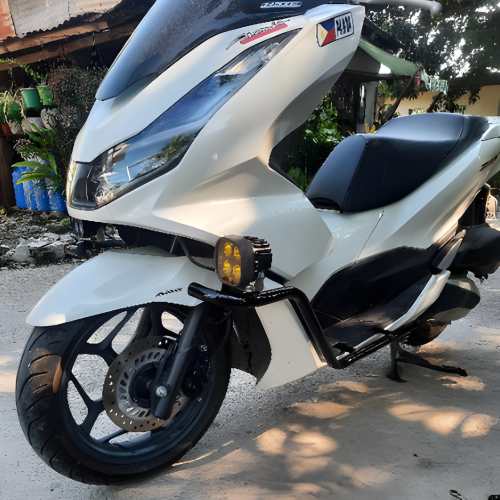 HONDA PCX 160 - MOTODODGE SUPER HEAVY DUTY HALF CRASH GUARD ( POWDER ...
