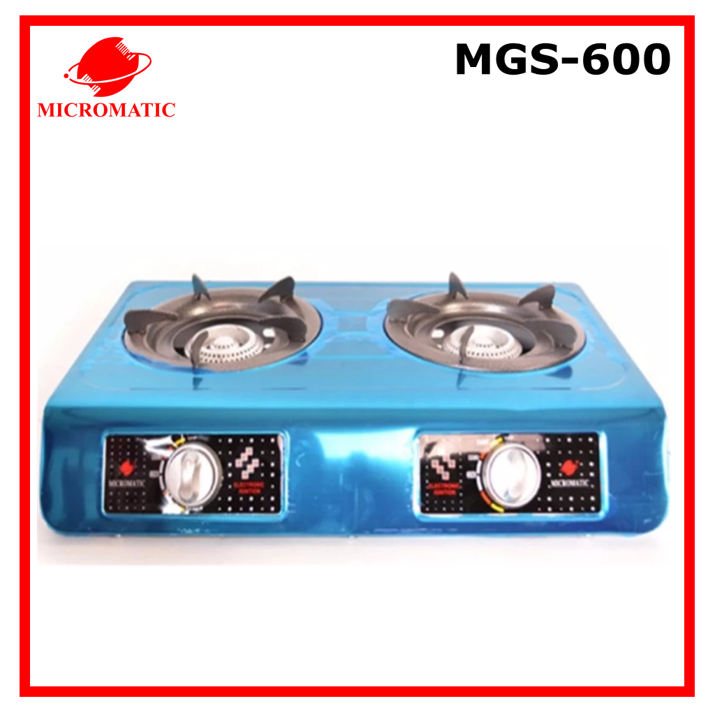 Micromatic MGS-600 Double Burner Gas Stove (Stainless) | Lazada PH