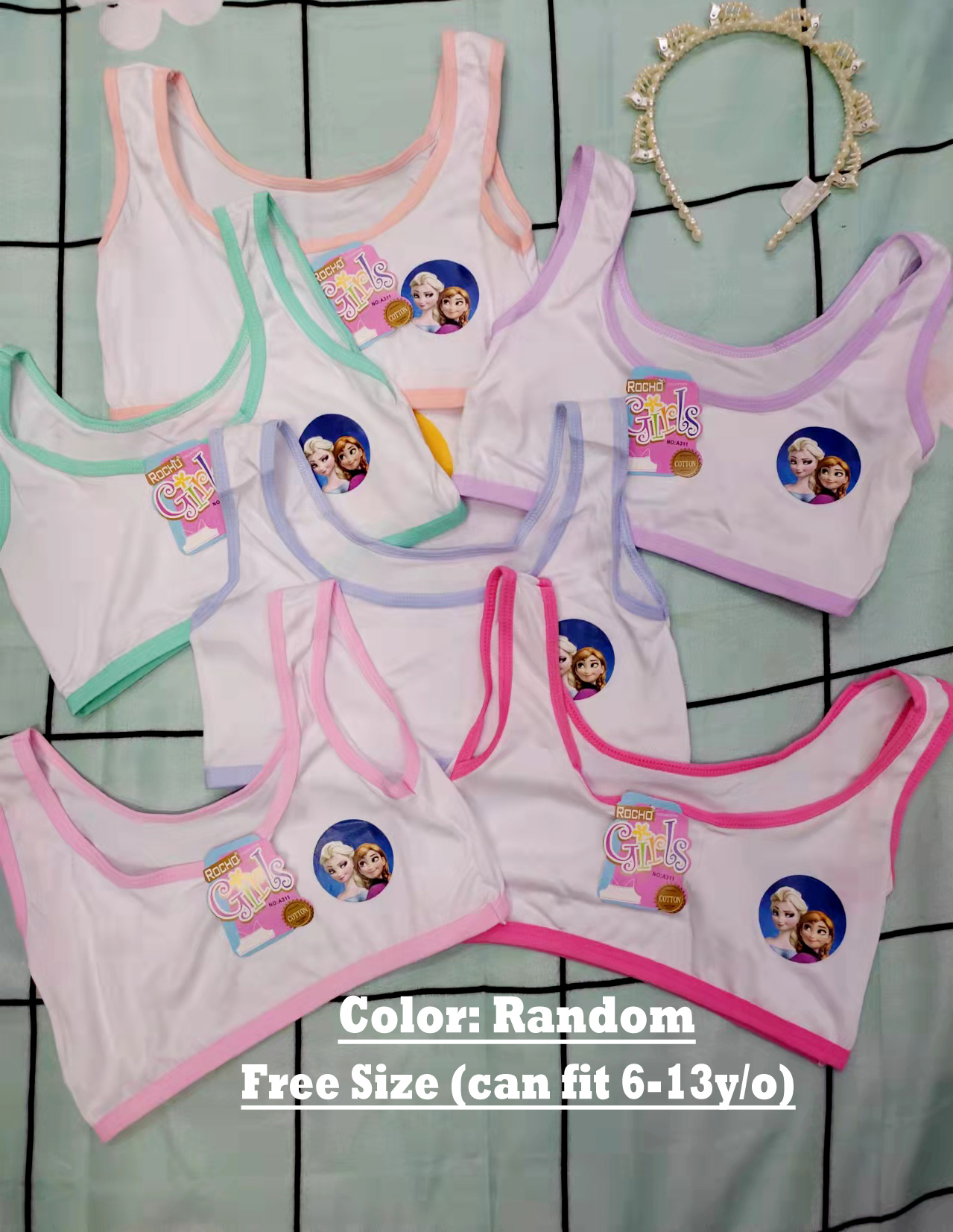 Kids Begginer Baby Bra with Elsa & Anna Printed Design | Lazada PH