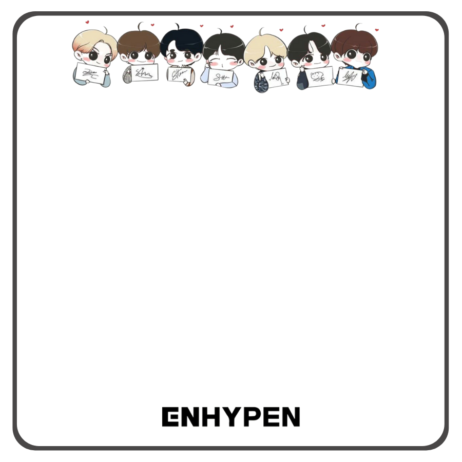 KPOP BOY GROUP exo got7 enhyphen bts nct seventeen Notepads 3x3/4x4 ...