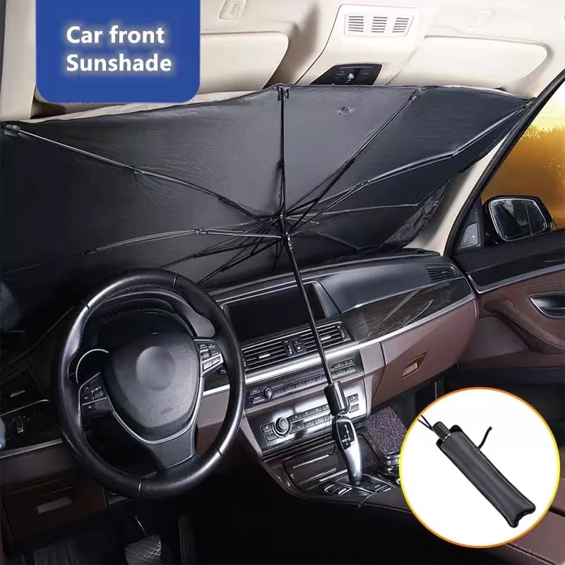 Foldable Car Sunshade Umbrella Type Front Windshield Windscreen Window ...