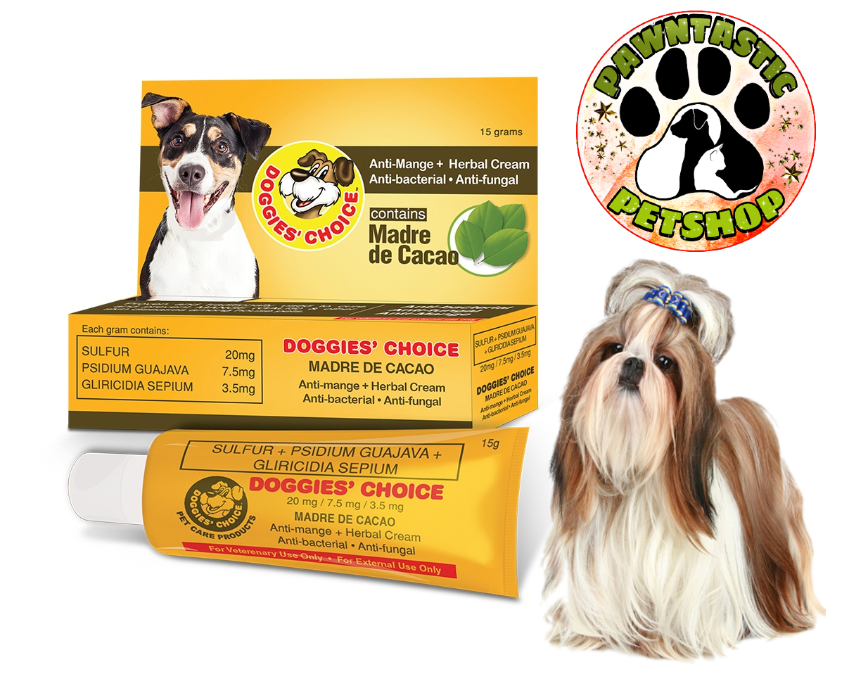 Doggies' Choice Madre De Cacao Anti Mange + Herbal Cream for Pets 15g | Lazada PH