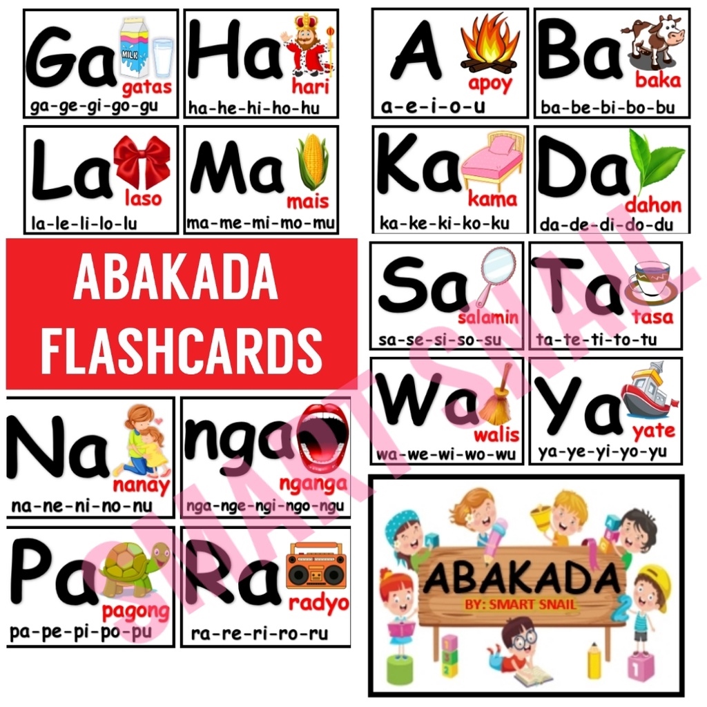 ABAKADA Flashcards Laminated | Lazada PH