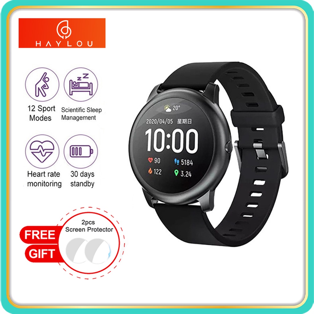 Haylou LS05S RT Smart Watch Rate Sleep Monitor Blood Oxygen Android IOS ...