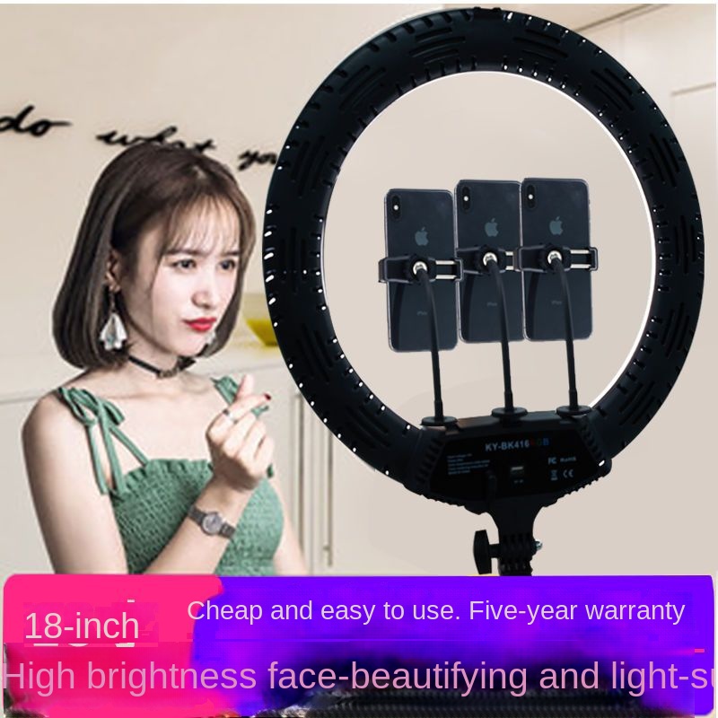 LED circular light 18 inch 46cm tripod adjustable fill light video and ...