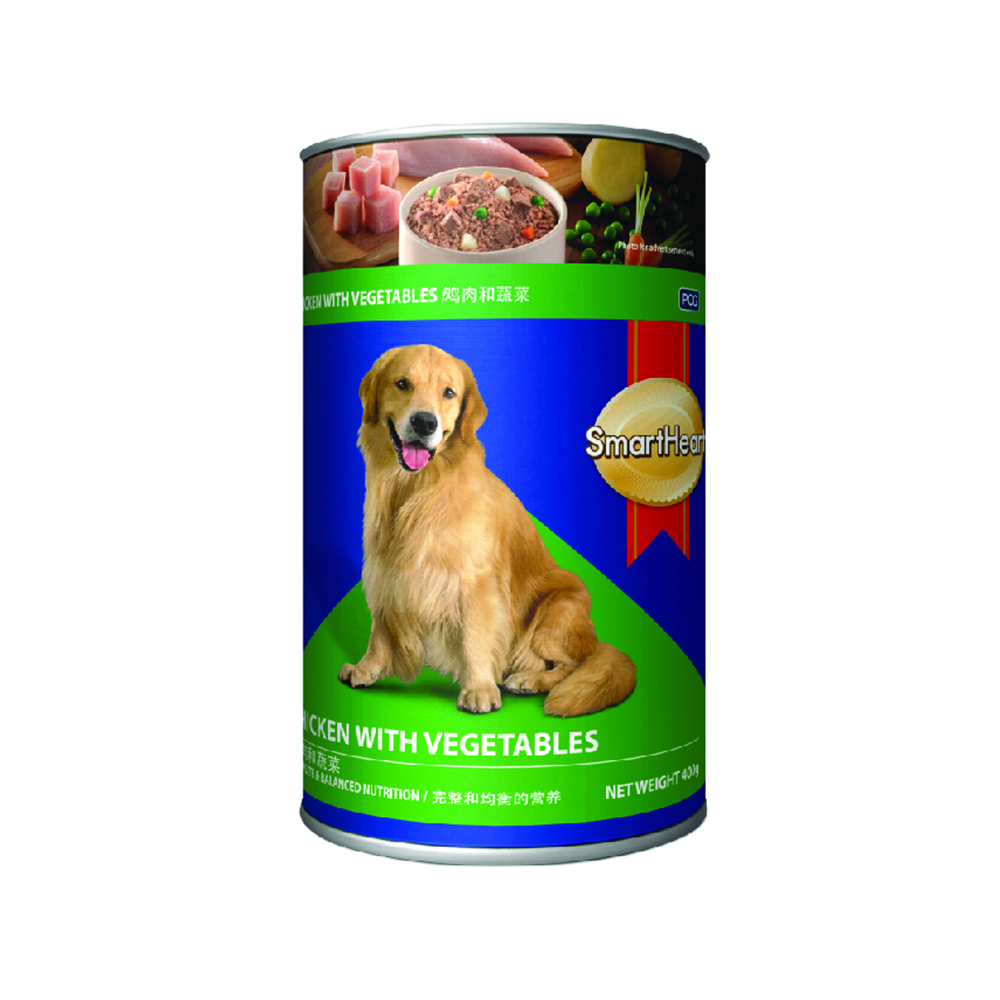 SmartHeart Canned Wet Dog Food Chicken with Vegetables 400g | Lazada PH