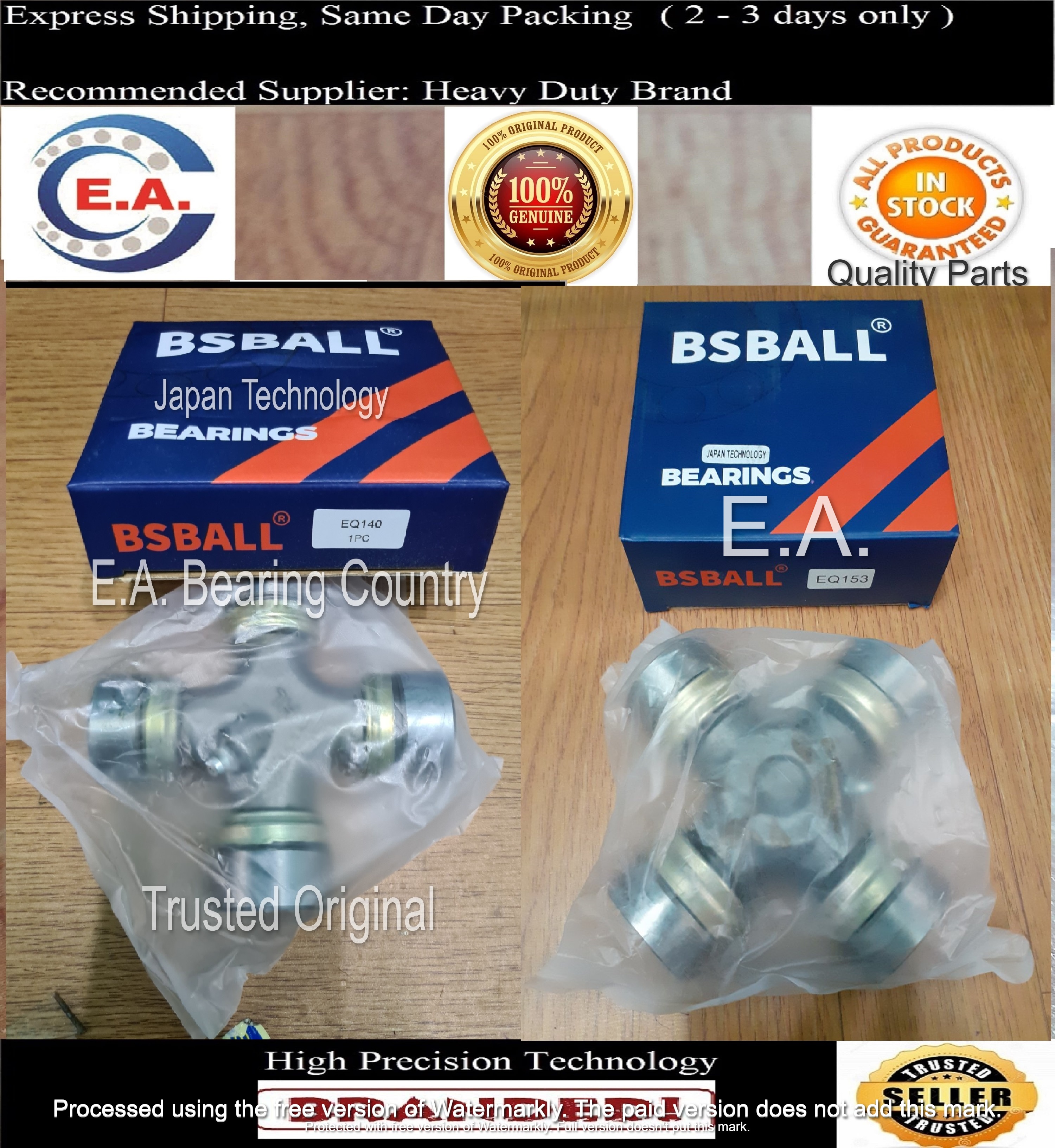 EQ140 Original universal joint cross bearing drive shaft 39X118 EQ 140 ...