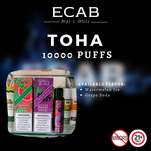 TOHA 10000 PUFFS DISPOSABLE POD | Lazada PH