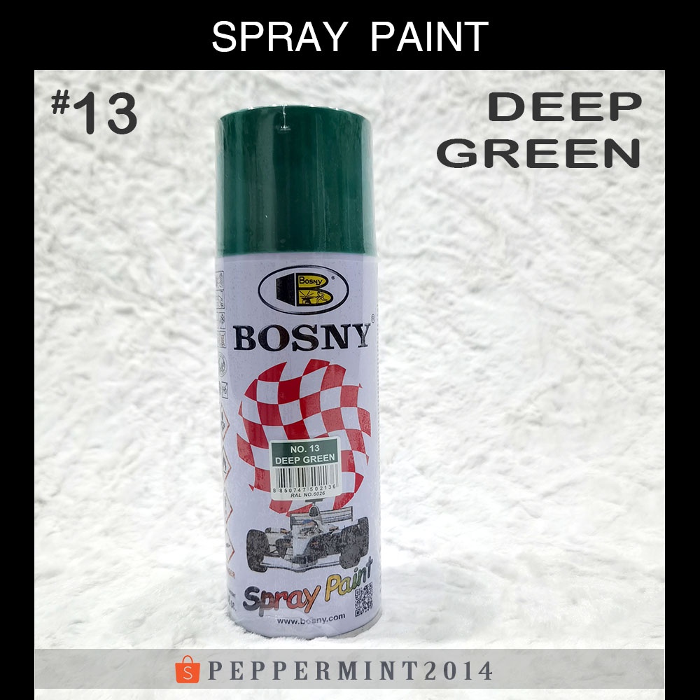 Original Authentic Bosny 100% Pure Acrylic Spray Paint Solid Multiple ...