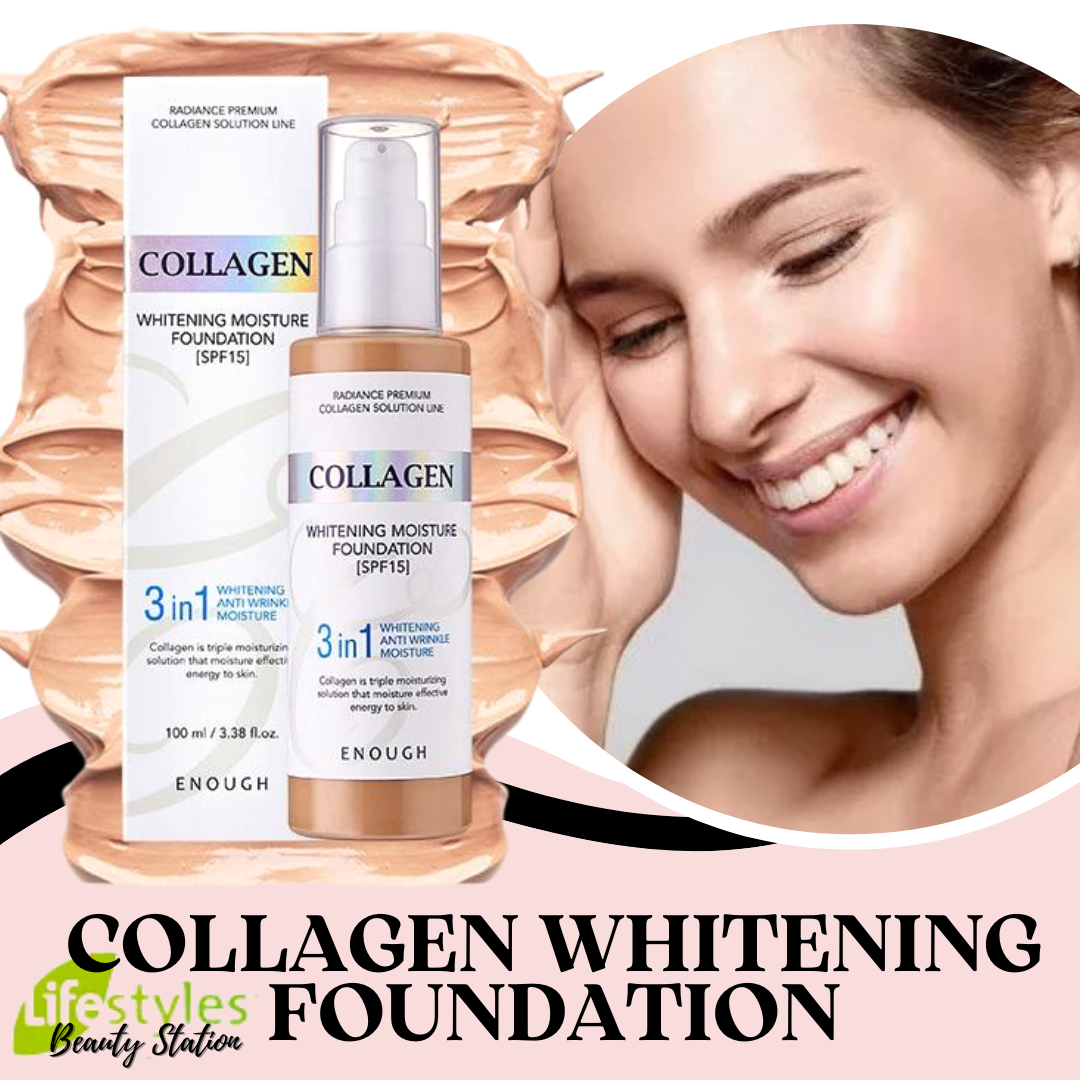 COLLAGEN WHITENING MOISTURE FOUNDATION - 3 in 1 Collagen Whitening ...