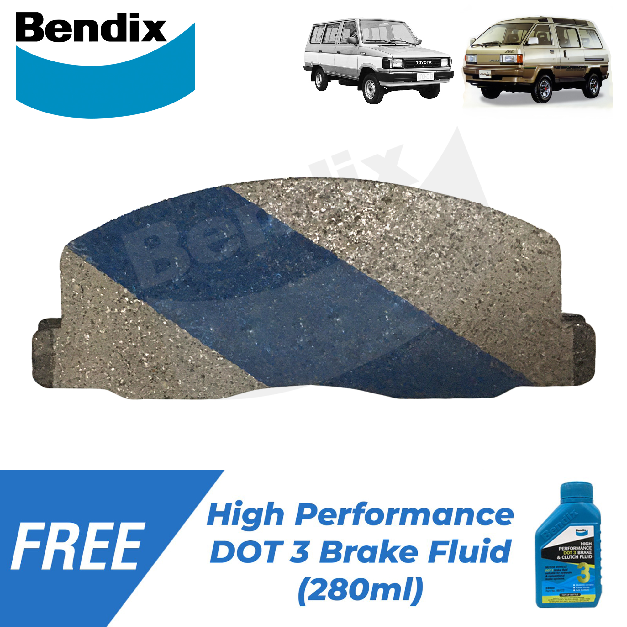 Bendix Brake Pads GCT DB397 Front Set for Toyota Lite-Ace and Tamaraw 1991-1997 | Lazada PH