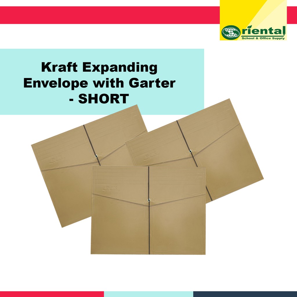 Kraft Expanding Envelope with Garter - Short and Long Size - Good for ...
