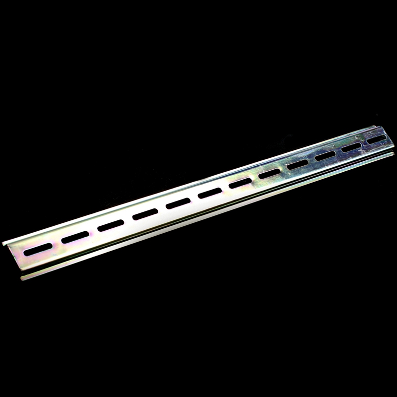 2pcs Slotted Metal 35mm DIN Mounting Rail 40cm Long for AC Contactor ...