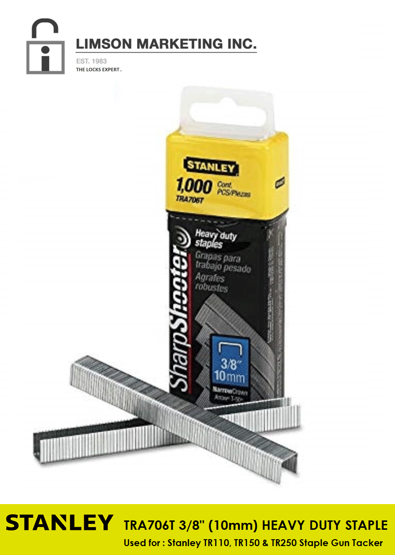 Stanley TRA706T Staple Wire for Stanley Gun Tackers TR250, TR110 ...