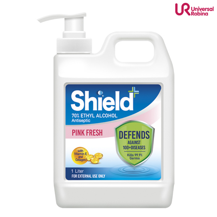 Shield+ 70% Ethyl Alcohol 1L - Pink Fresh - Disinfectant - Shield Plus ...