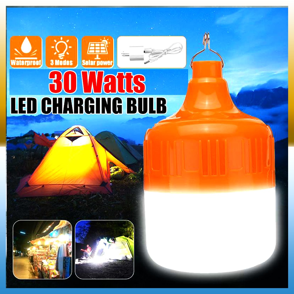 Waterproof LED Outdoor Lighting Ball Bubble Bulb Lamp 3 Light Mode ...