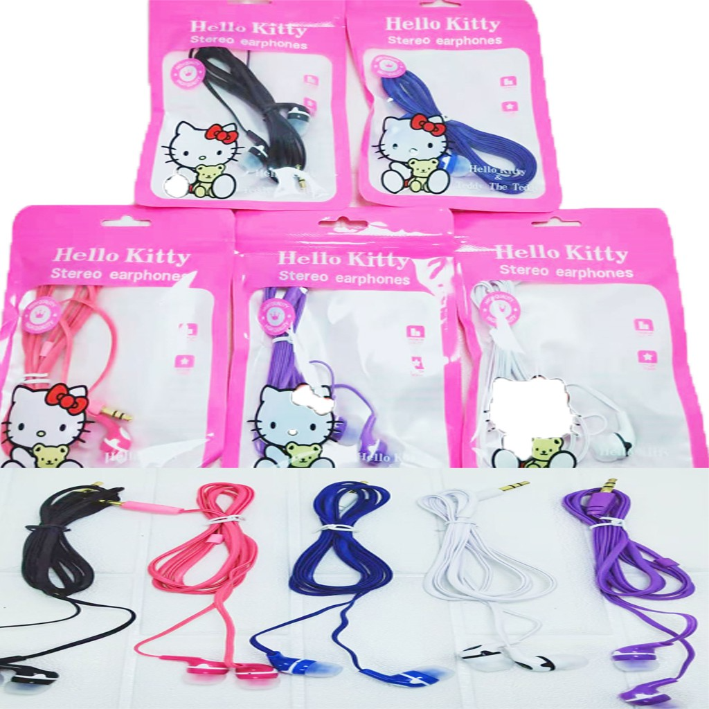 HELLO KITTY STEREO EARPHONES/HEADSEt | Lazada PH