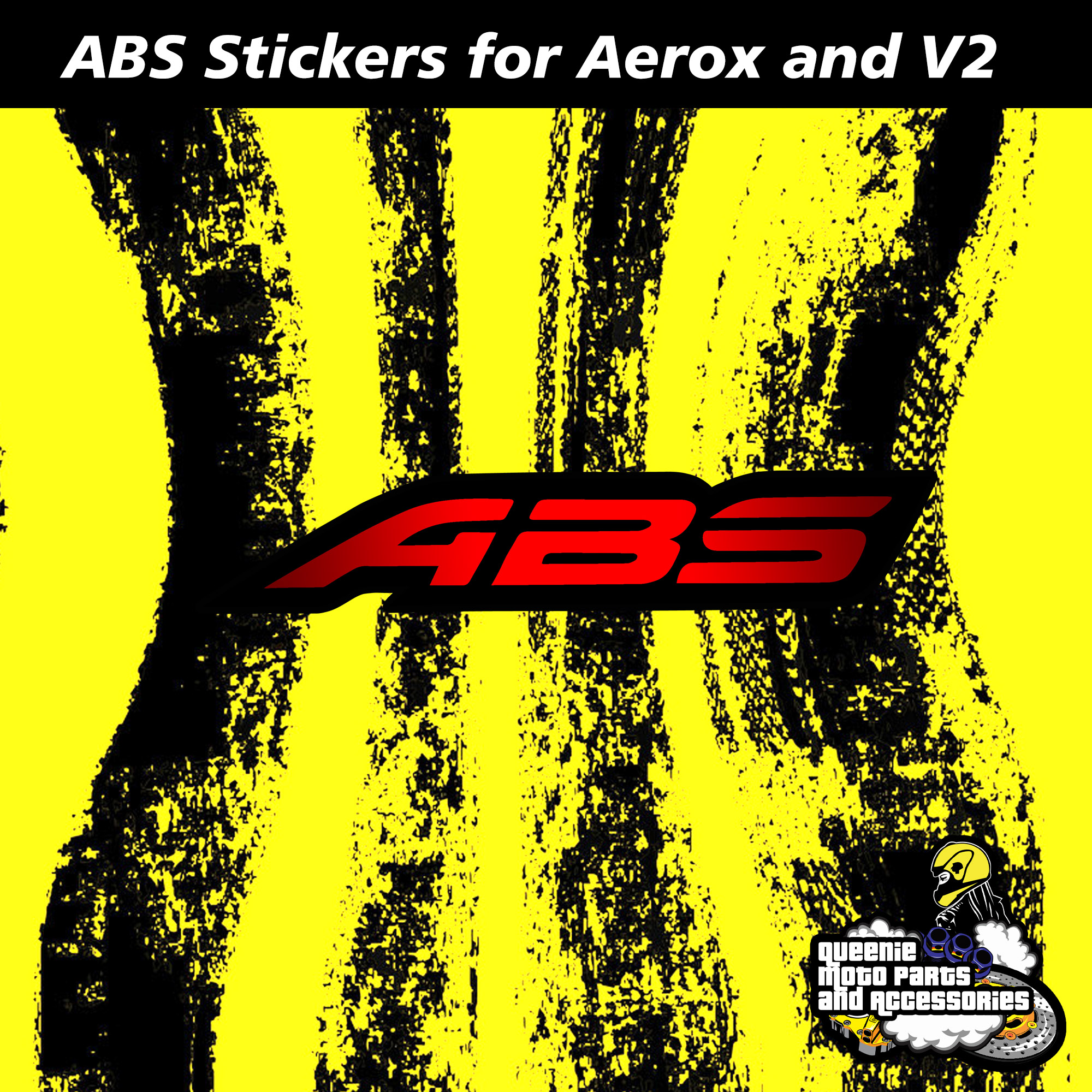 ABS Stickers Version 2 Hologram Decals Replacement Thai Look Aerox Nmax ...