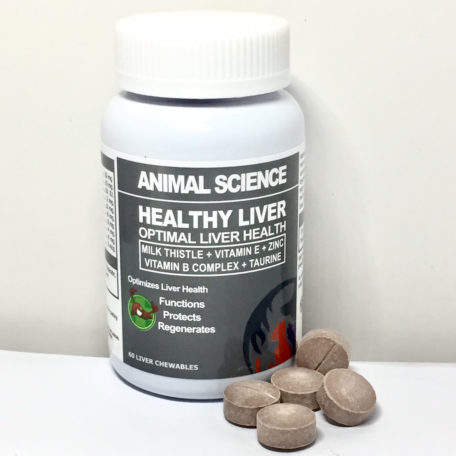 [SOUTH VET] 5tabs Animal Science Healthy Liver 60 chewables Supplement ...