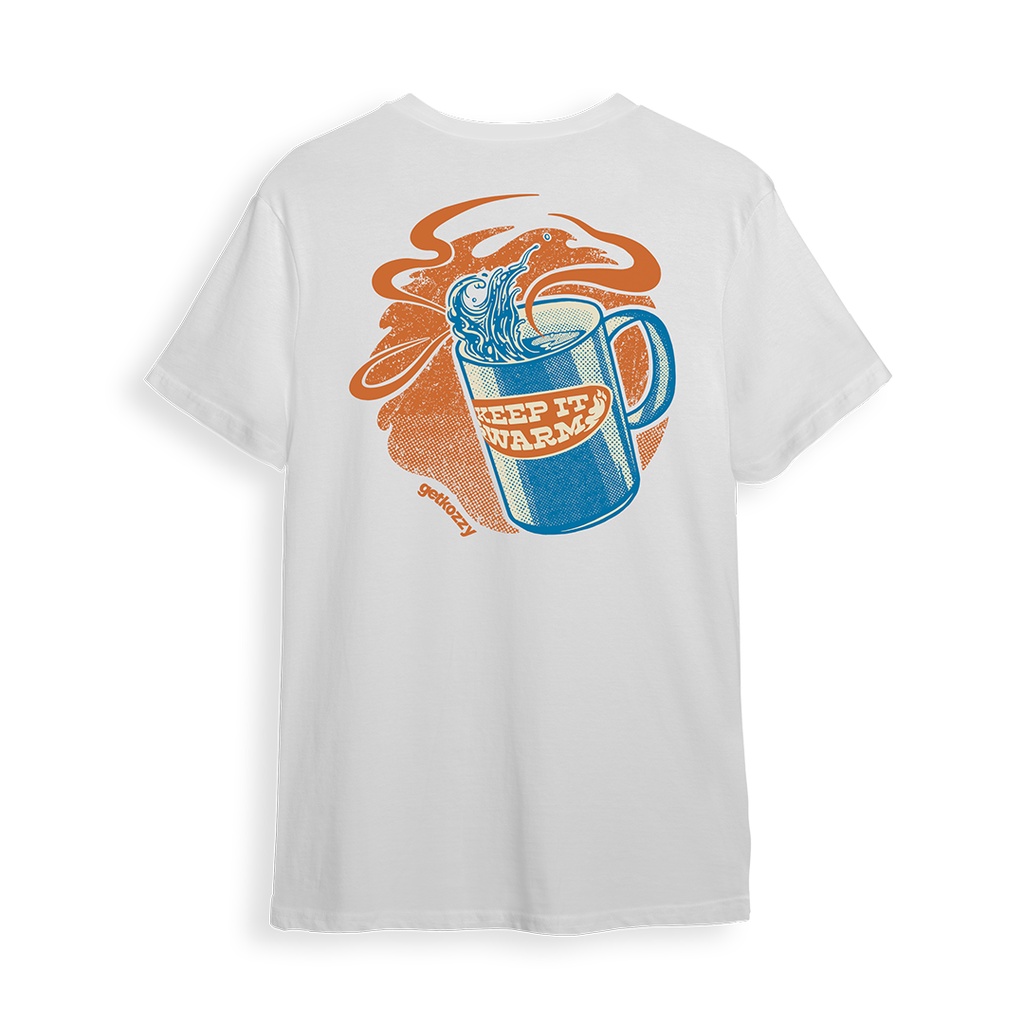 Kozzy Lifestyle Keep it Warm T-Shirt ( White ) | Lazada PH