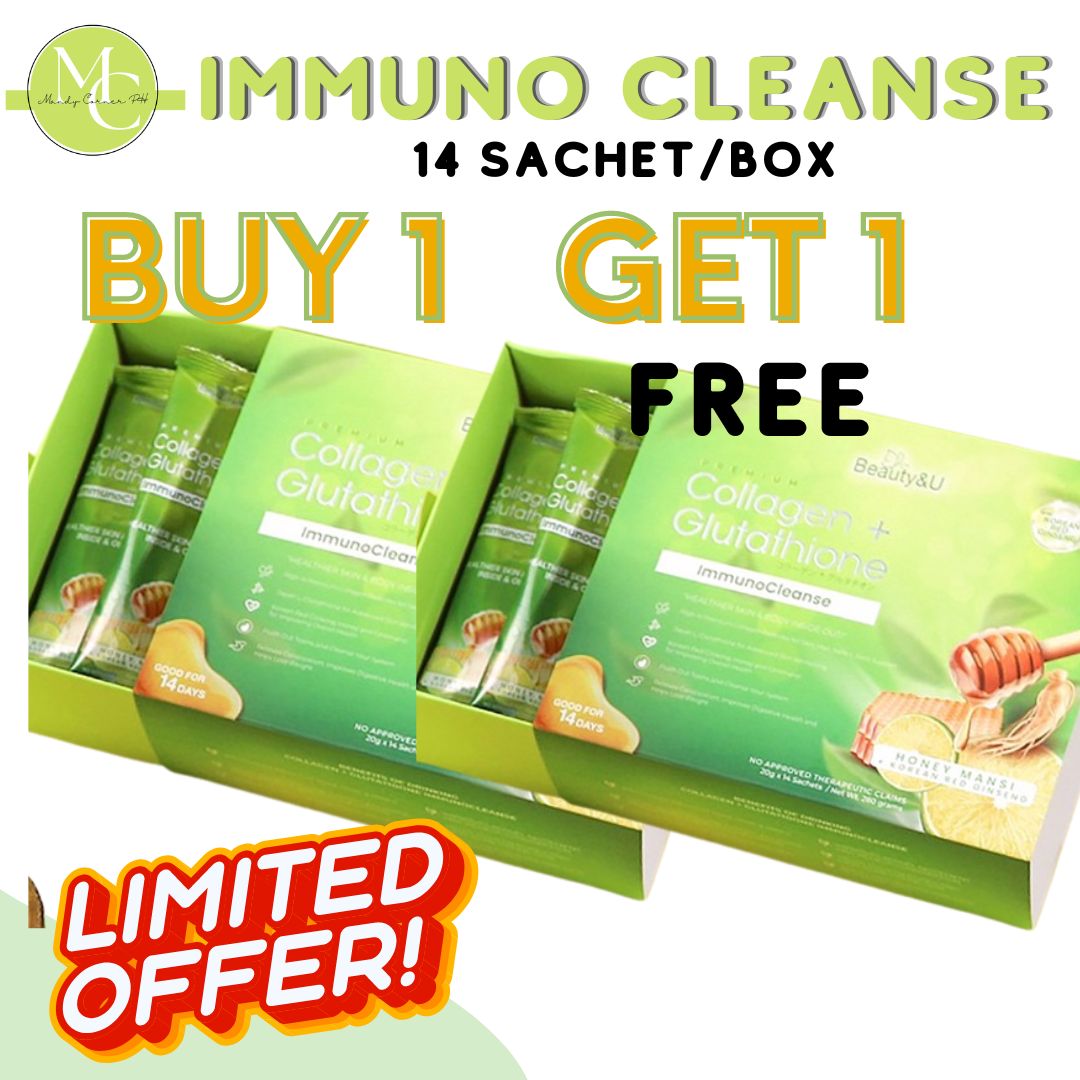 Buy1 Take 1 Beauty&U Immuno Cleanse Collagen with Glutathione Rich in Fiber | Lazada PH