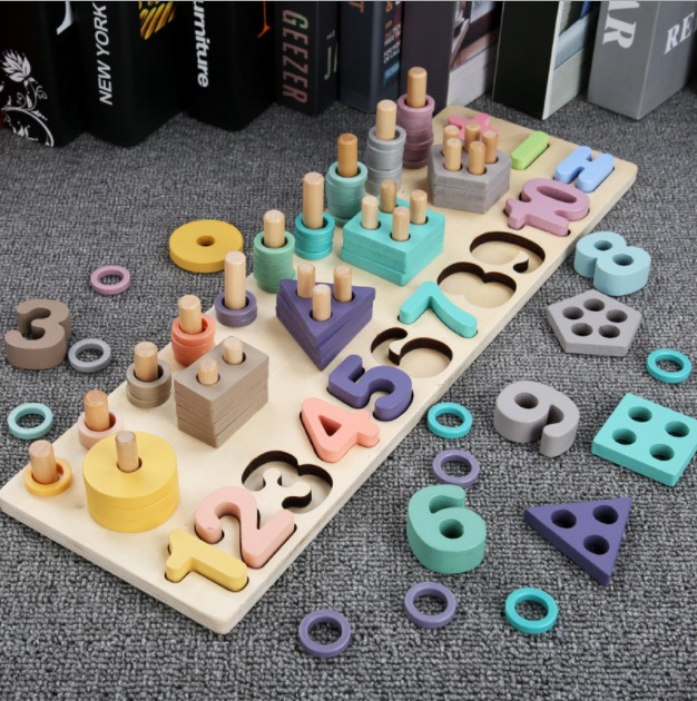 3in1 MONTESSORI WOODEN LOGARITHMIC BOARD | Lazada PH