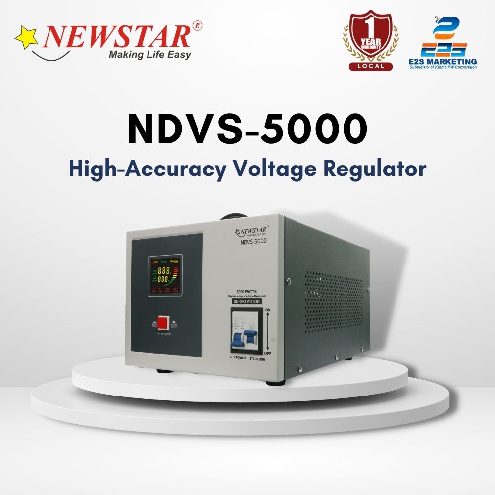 Newstar AVR Servo Motor Type Automatic Voltage Regulator 5000 Watts ...