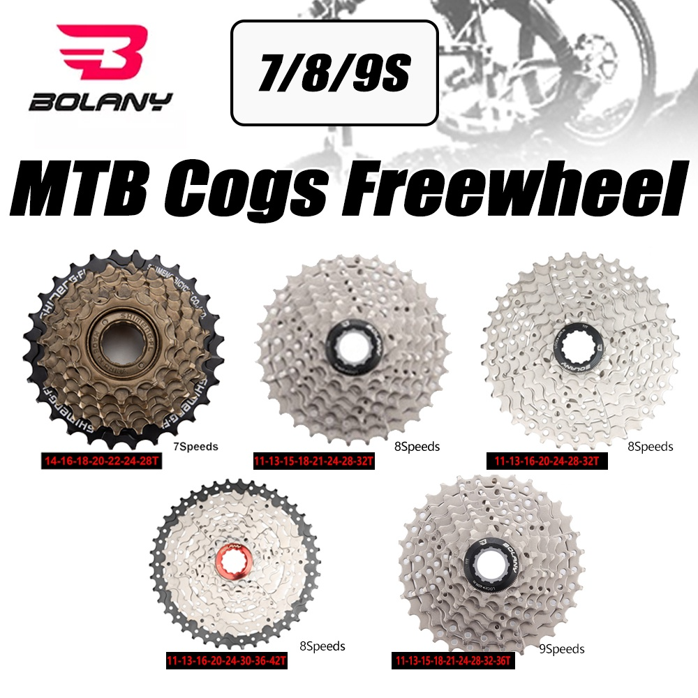 Bolany MTB Cogs Road Bike Cassette 7/8/9S Speed Freewheel 7-9S 11/28/32 ...