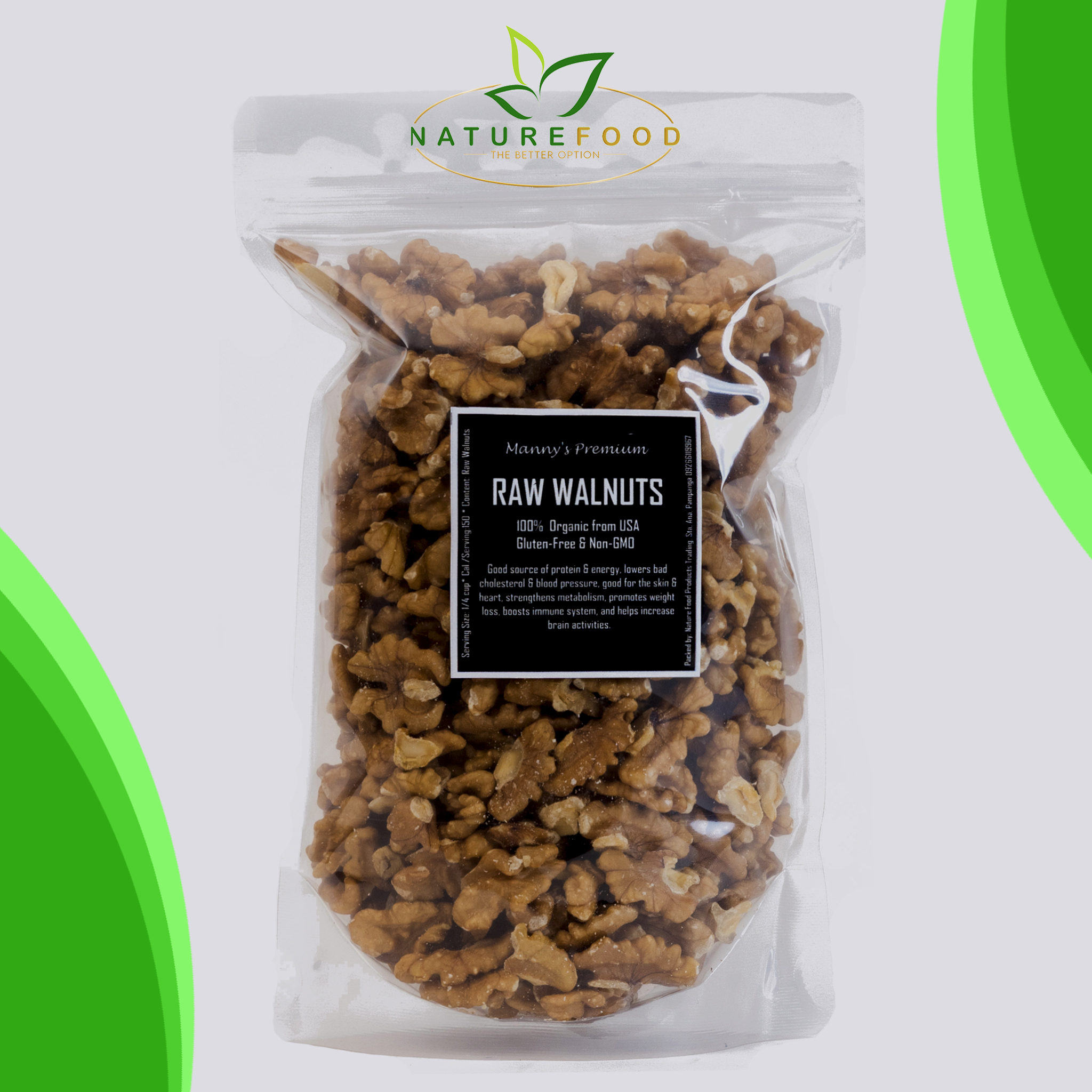 Raw Walnuts (NOT Roasted, Ready to Eat, Organic from USA) Exp.Date ...