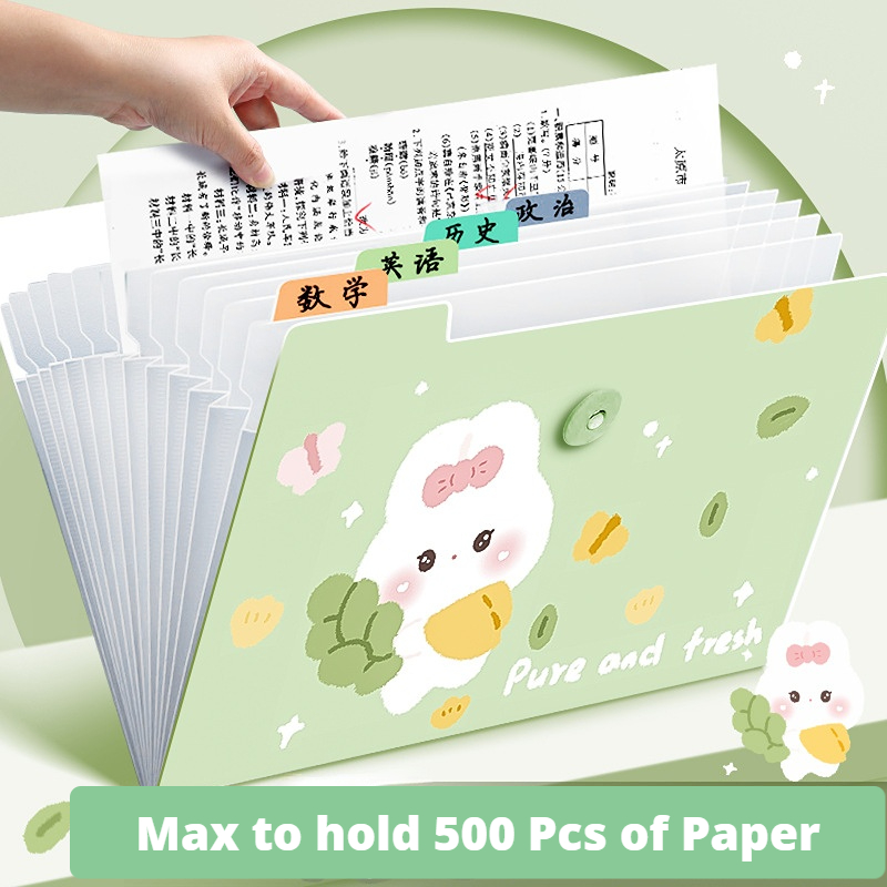 A4 Extending Folder Organizer 12-Layer Organ Bag Category Label Storage ...