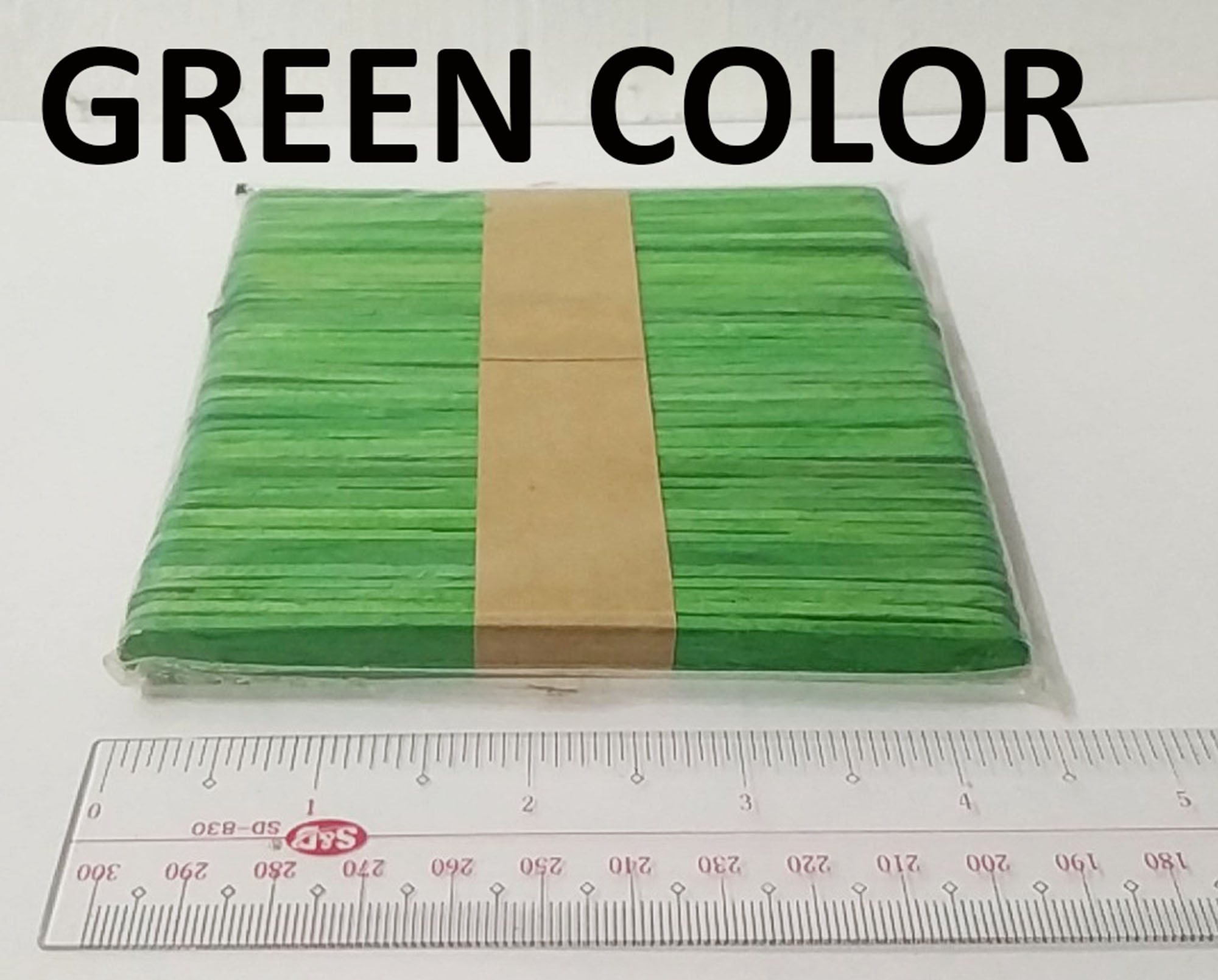 POPSICLE STICK GREEN COLOR ( 1 SET OF 50 PIECES ...