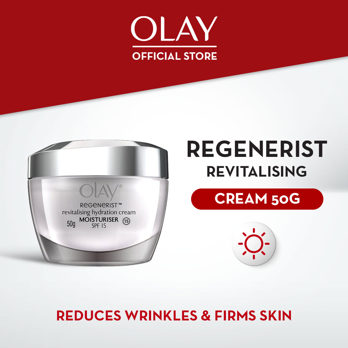 Olay Regenerist Revitalizing Hydration Cream Moisturizer with SPF15 UV ...