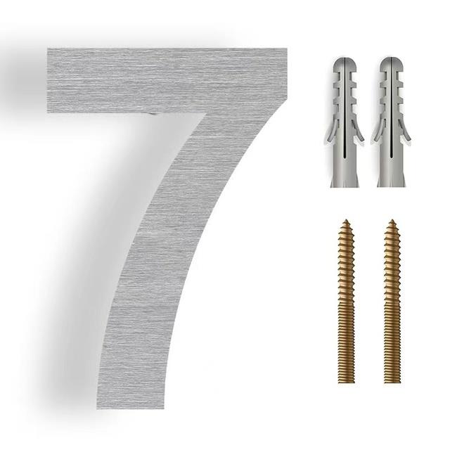 【LZ】 ☃ Large 15/20cm 304 Stainless Steel House Number Silver Address ...