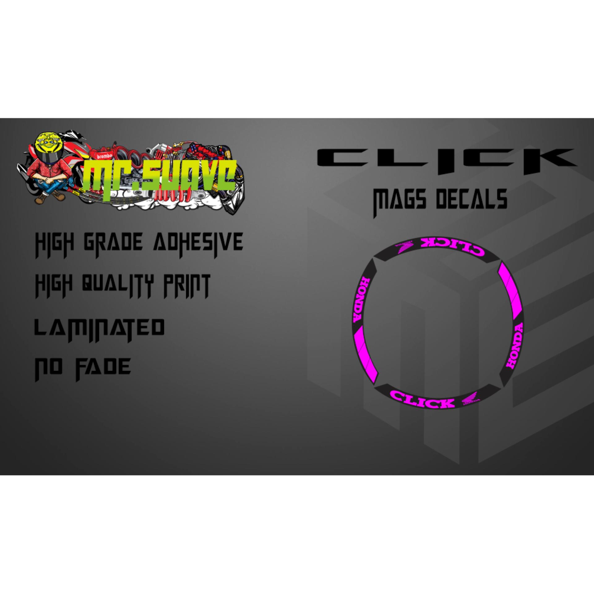 Honda Click Mags Decals 125/150 (Magenta) | Lazada PH