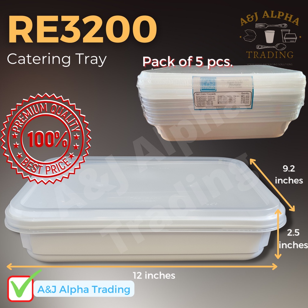 Faspack 3200ml microwavable container/ Catering tray | Lazada PH
