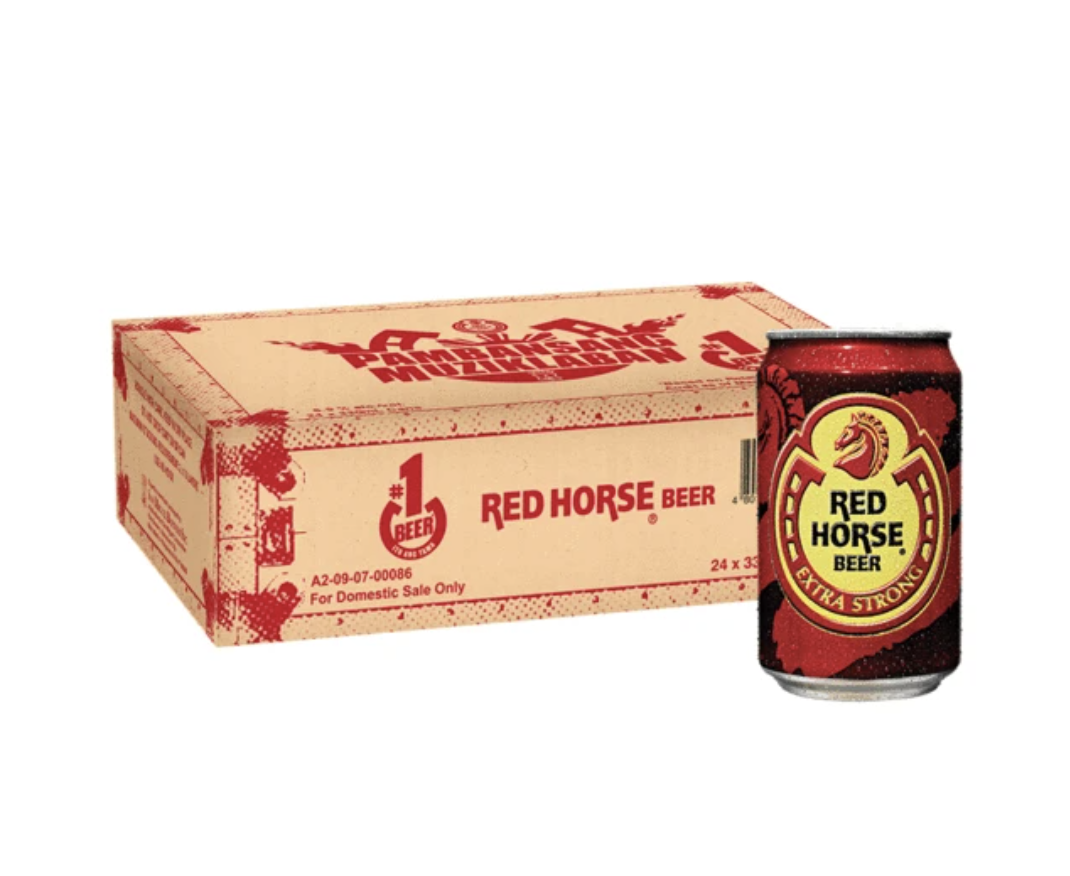 Monstermarketing Red Horse Beer 330 mL Can Case of 24 | Lazada PH