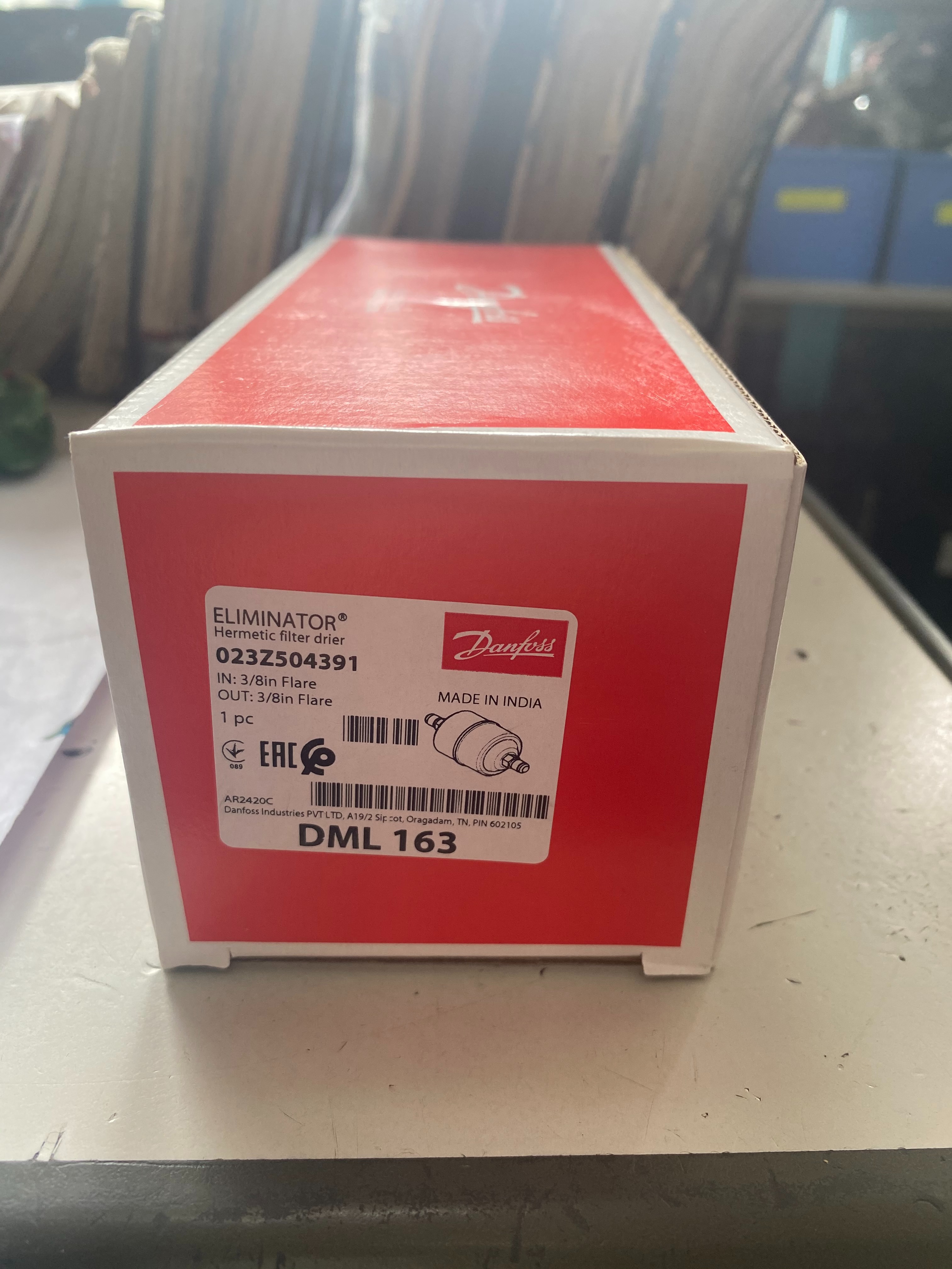 DML163 F 3/8 Flare Danfoss Filter Driers for Aircon and Refrigeration ...
