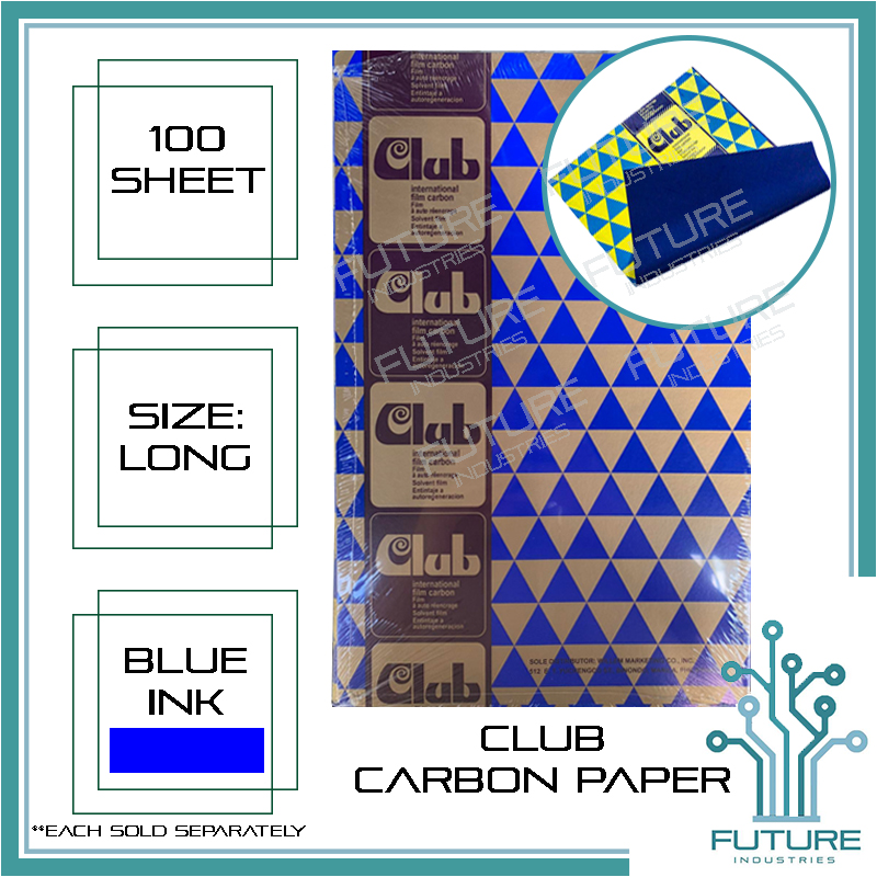 Carbon Paper Club Carbon Paper Blue Ink Long Size Short Size (100 ...