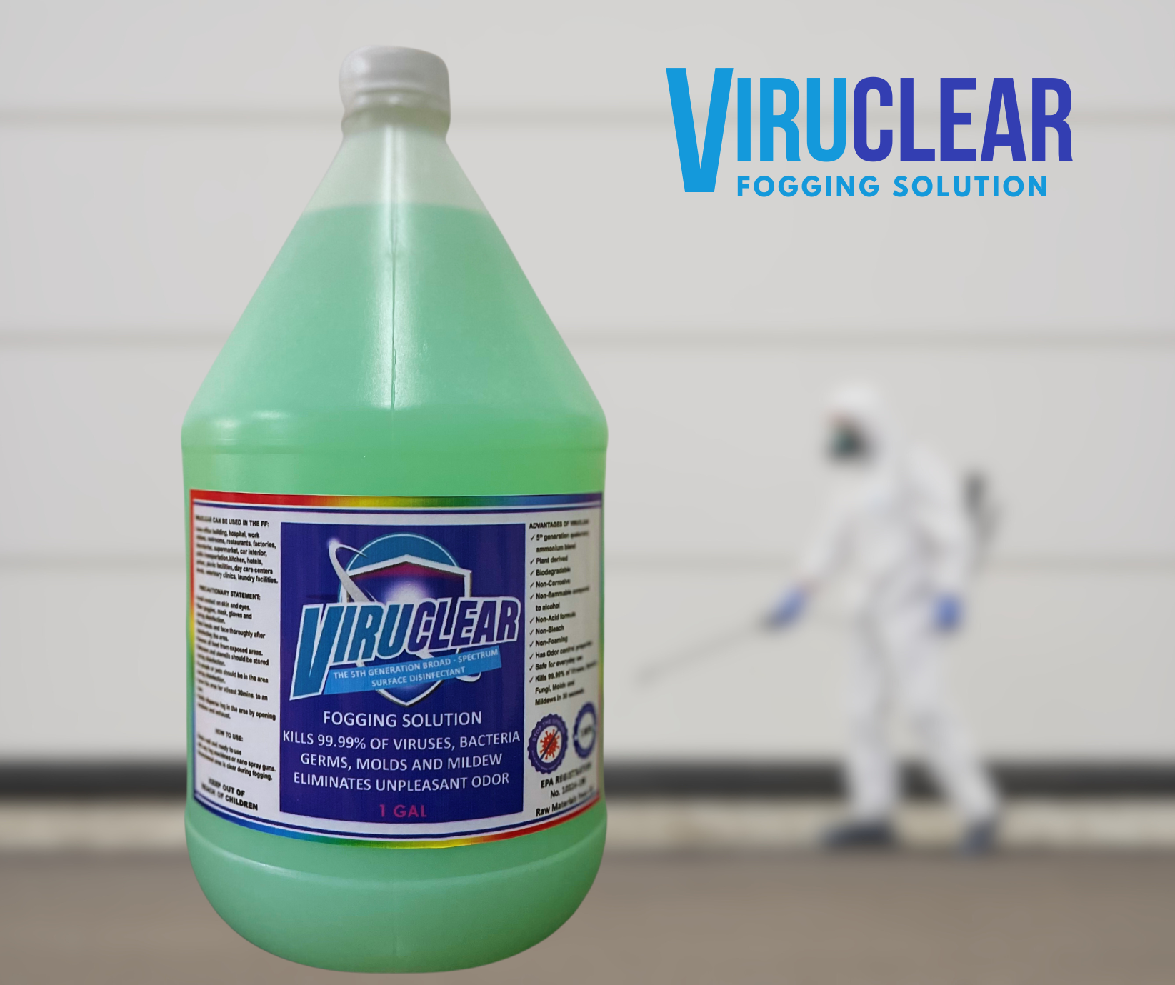 Fresh Bamboo Viruclear Fog Machine Solution fogging machine viru clear ...