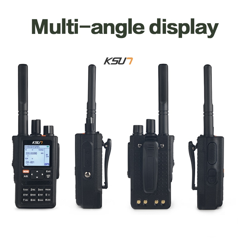 KSUN UV98D GPS Walkie Talkie Six Bands Frequency 999CH CTCSS DTMF VOX SOS 10km Two Way Radio ...
