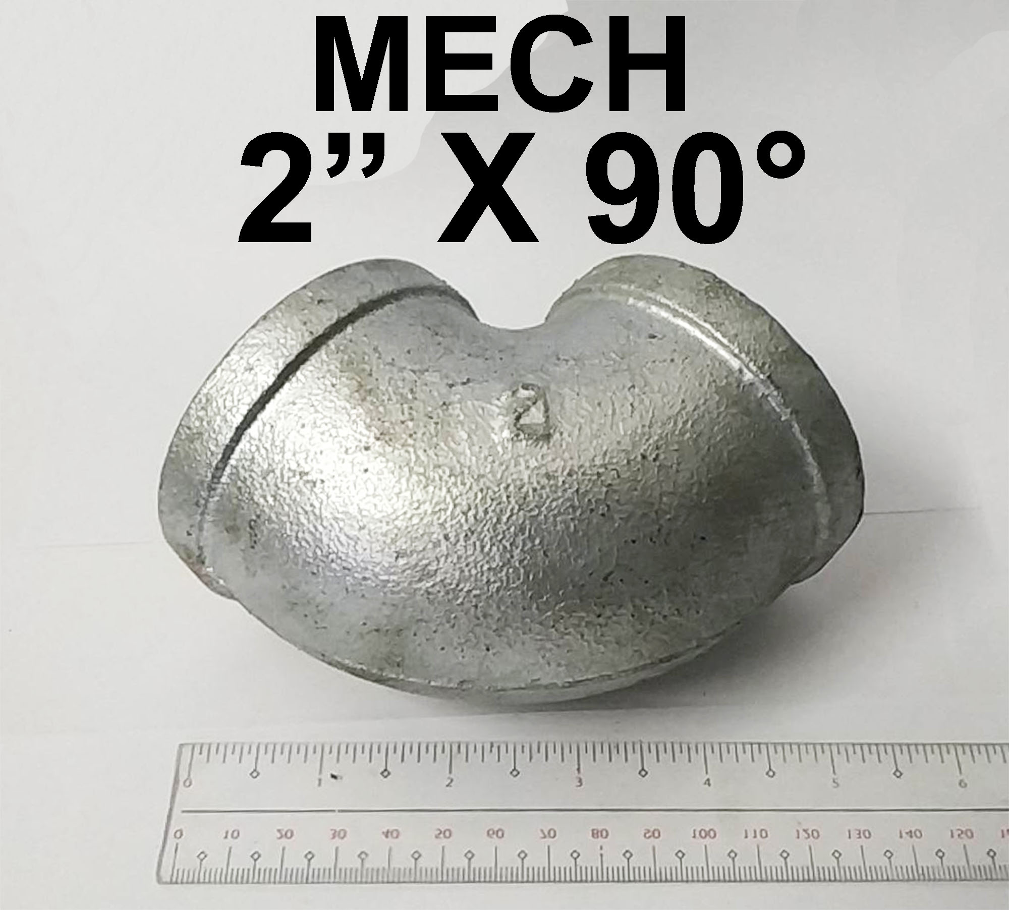 MECH GI ELBOW 2" X 90° SCH40 STANDARD THREADED SCREW TYPE MALLEABLE ...